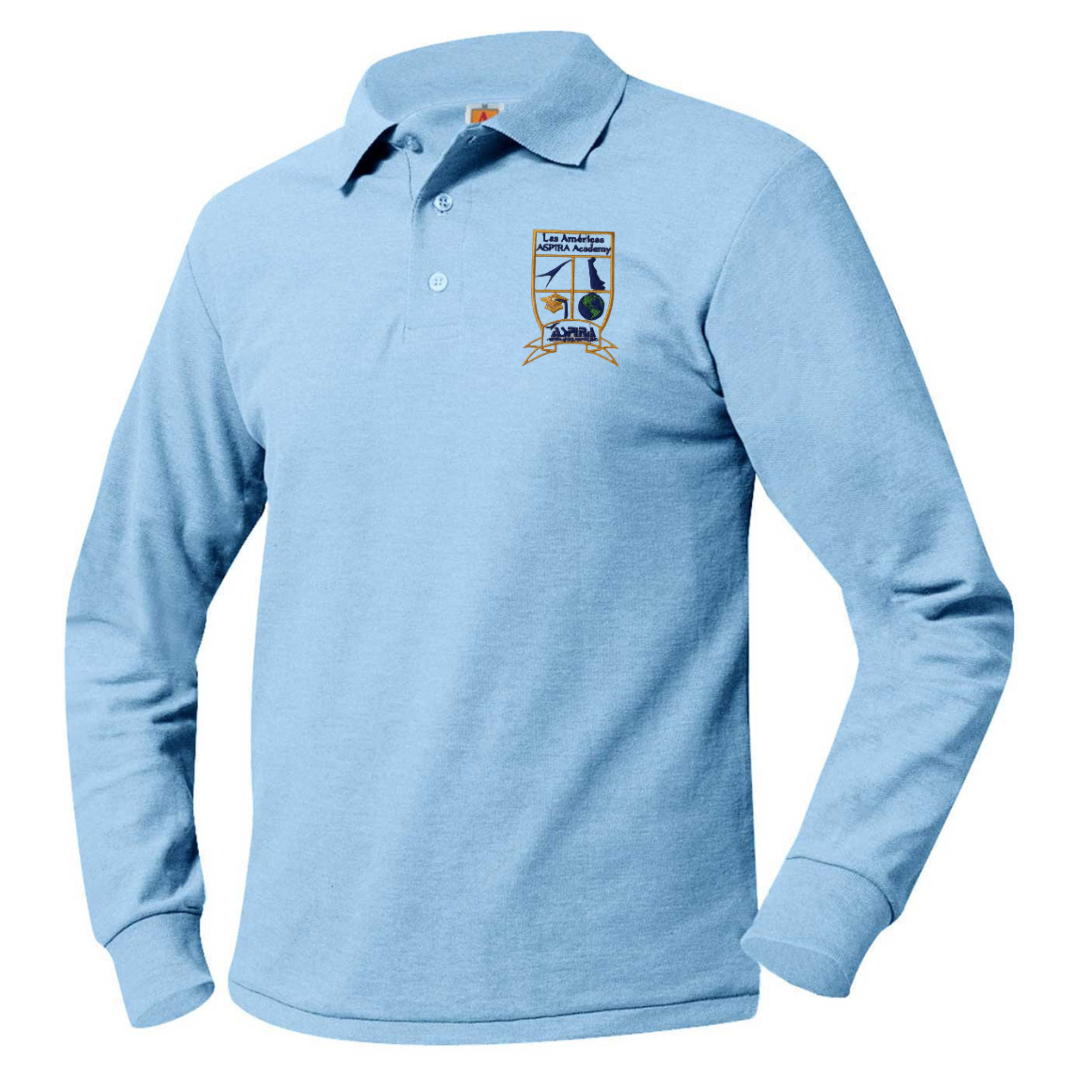 ASPIRA ACADEMY LS POLO W/LOGO (8748ASPI-DE) – Cramer's Uniforms